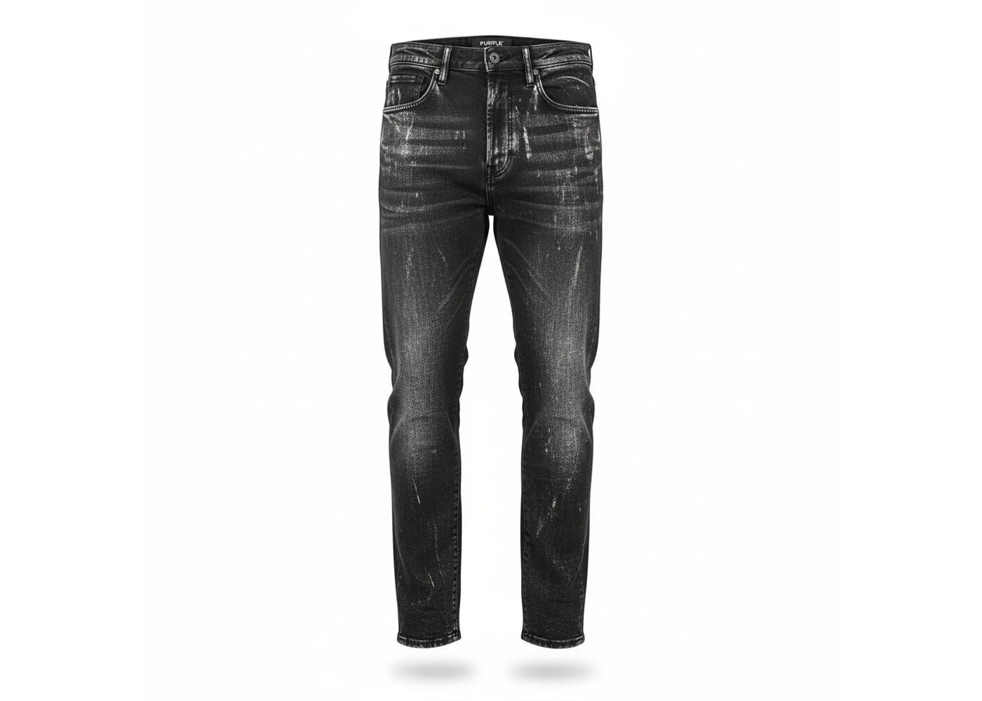 Purple Brand Slim Fit Jeans Low Rise P001-bws Black Wash Metallic Silv ...
